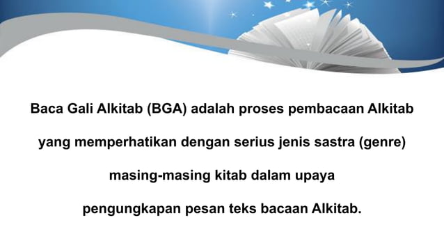 Bagaimana Belajar Alkitab? Baca Gali Alkitab | PDF