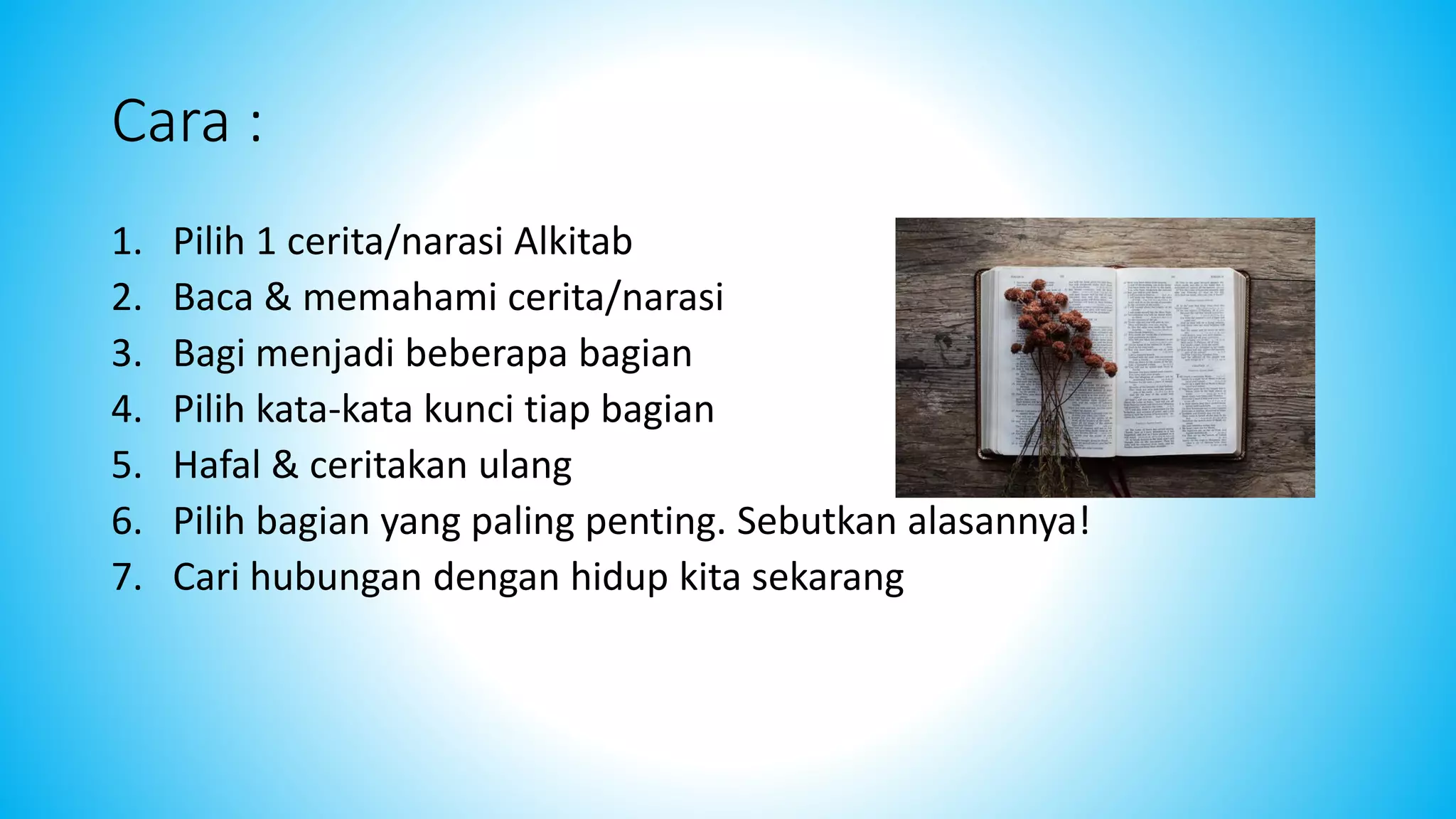 Bagaimana Belajar Alkitab? Eksposisi Narasi | PDF