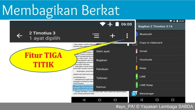 Bagaimana Belajar Alkitab? Training Penggunaan Aplikasi Alkitab SABDA | PPT