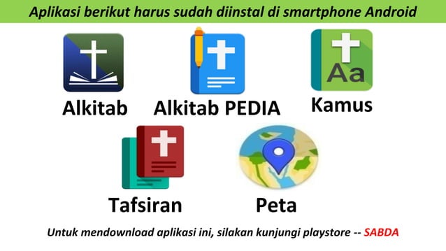 Bagaimana Belajar Alkitab? Training Penggunaan Aplikasi Alkitab SABDA | PPT | Free Download