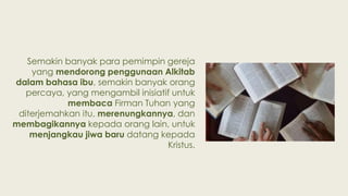 Mengapa Belajar Alkitab? Firman Allah Berbicara dalam Bahasa dan Budaya ...