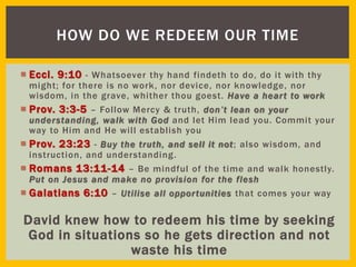 Bible teaching time stewardship | PPTX