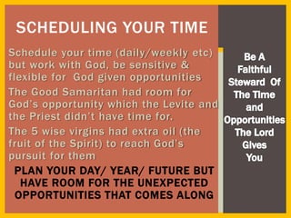 Bible teaching time stewardship | PPTX