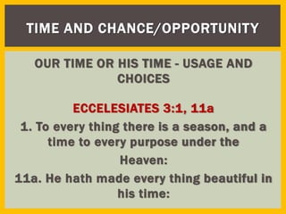 Bible teaching time stewardship | PPTX