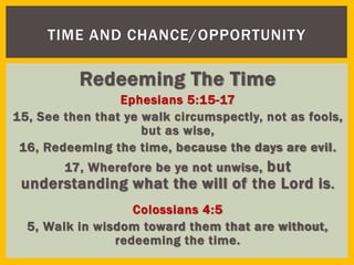 Bible teaching time stewardship | PPTX