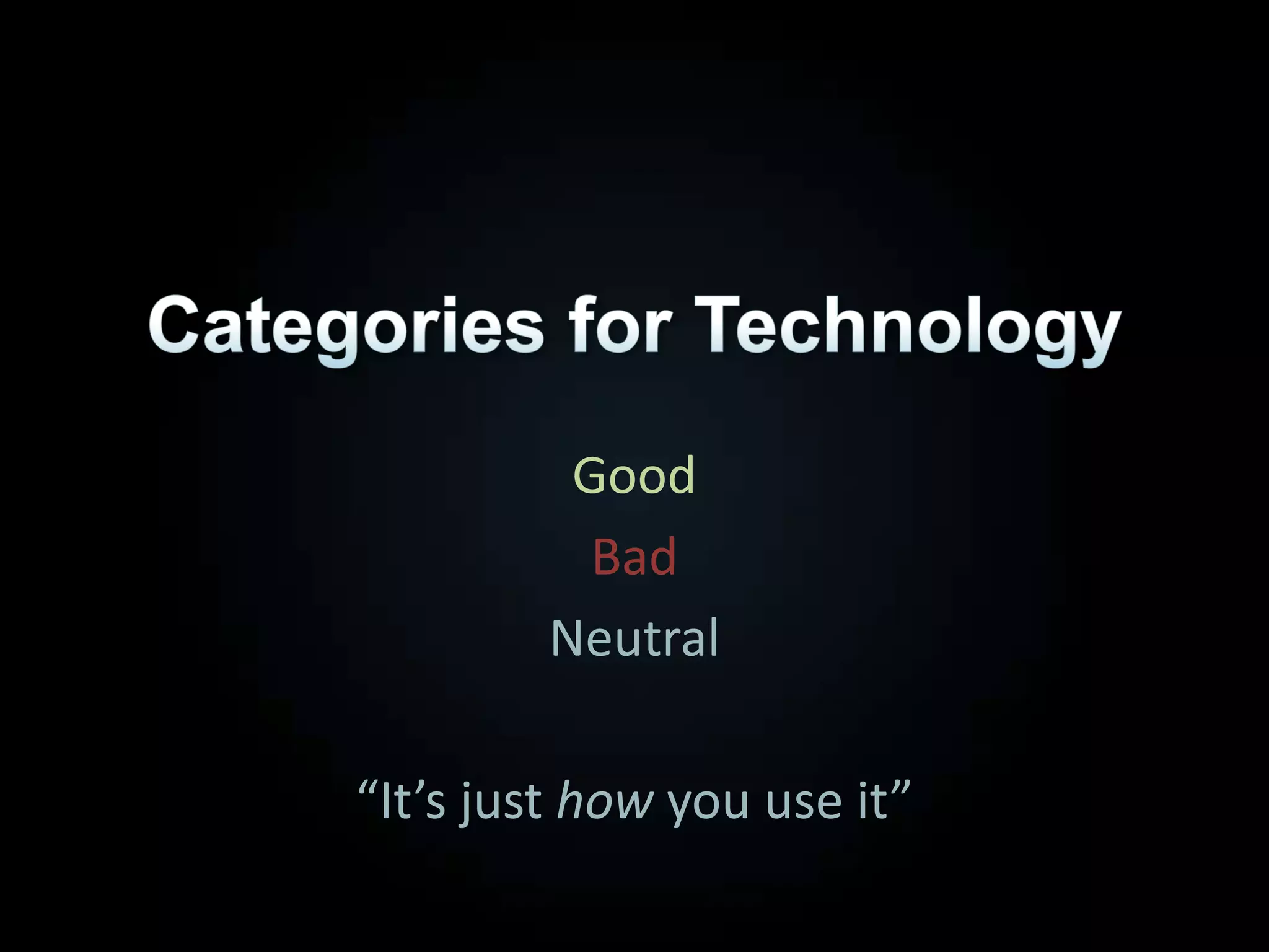 Technology Is Not Neutral: How Bible Technology Shapes Our Faith | PPTX