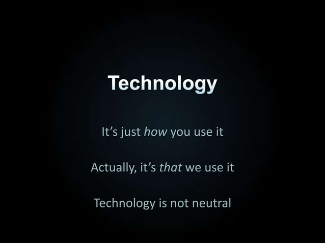 Technology Is Not Neutral: How Bible Technology Shapes Our Faith | PPTX