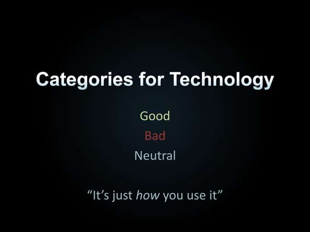 Technology Is Not Neutral: How Bible Technology Shapes Our Faith | PPT