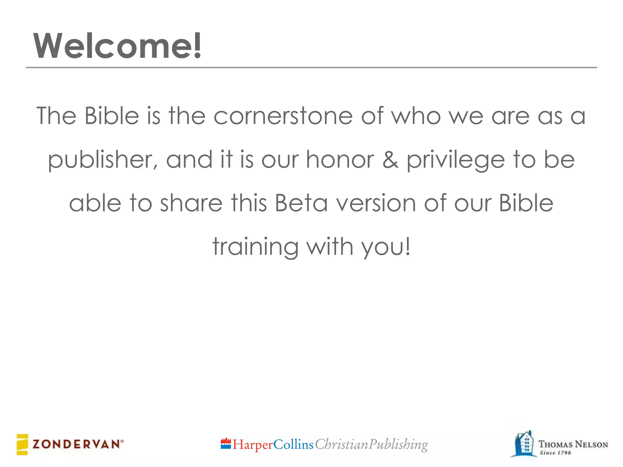 HCCP Bible Training Overview | PPTX