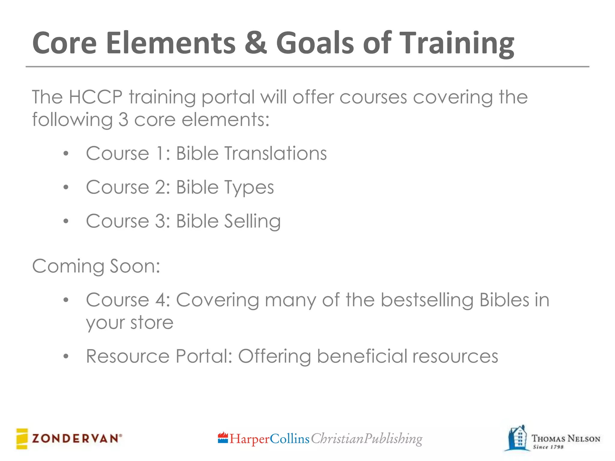 HCCP Bible Training Overview | PPTX