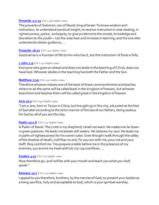 Bible verses about education | DOCX