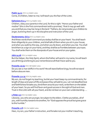 Bible verses about education | DOCX