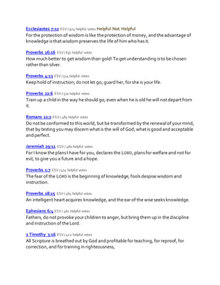 Bible verses about education | DOCX