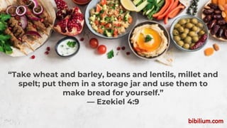 41 Sumptuous and Sweet Bible Verses About Food | PDF