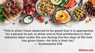 41 Sumptuous and Sweet Bible Verses About Food | PDF