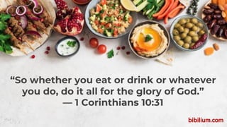 41 Sumptuous and Sweet Bible Verses About Food | PPT