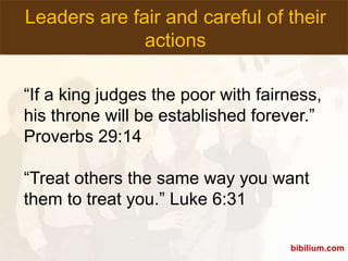 Bible Verses About Leadership | PPTX