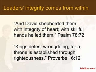 Bible Verses About Leadership | PPTX
