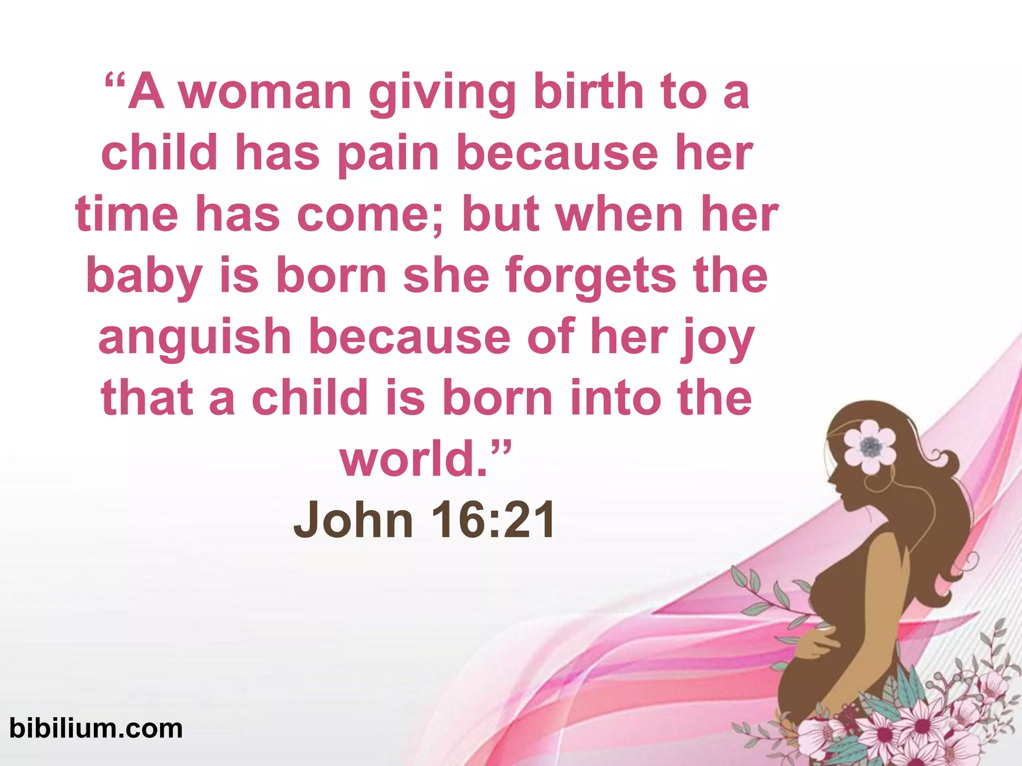 45 Encouraging Bible Verses for a Healthy Pregnancy and Safe Delivery | PDF