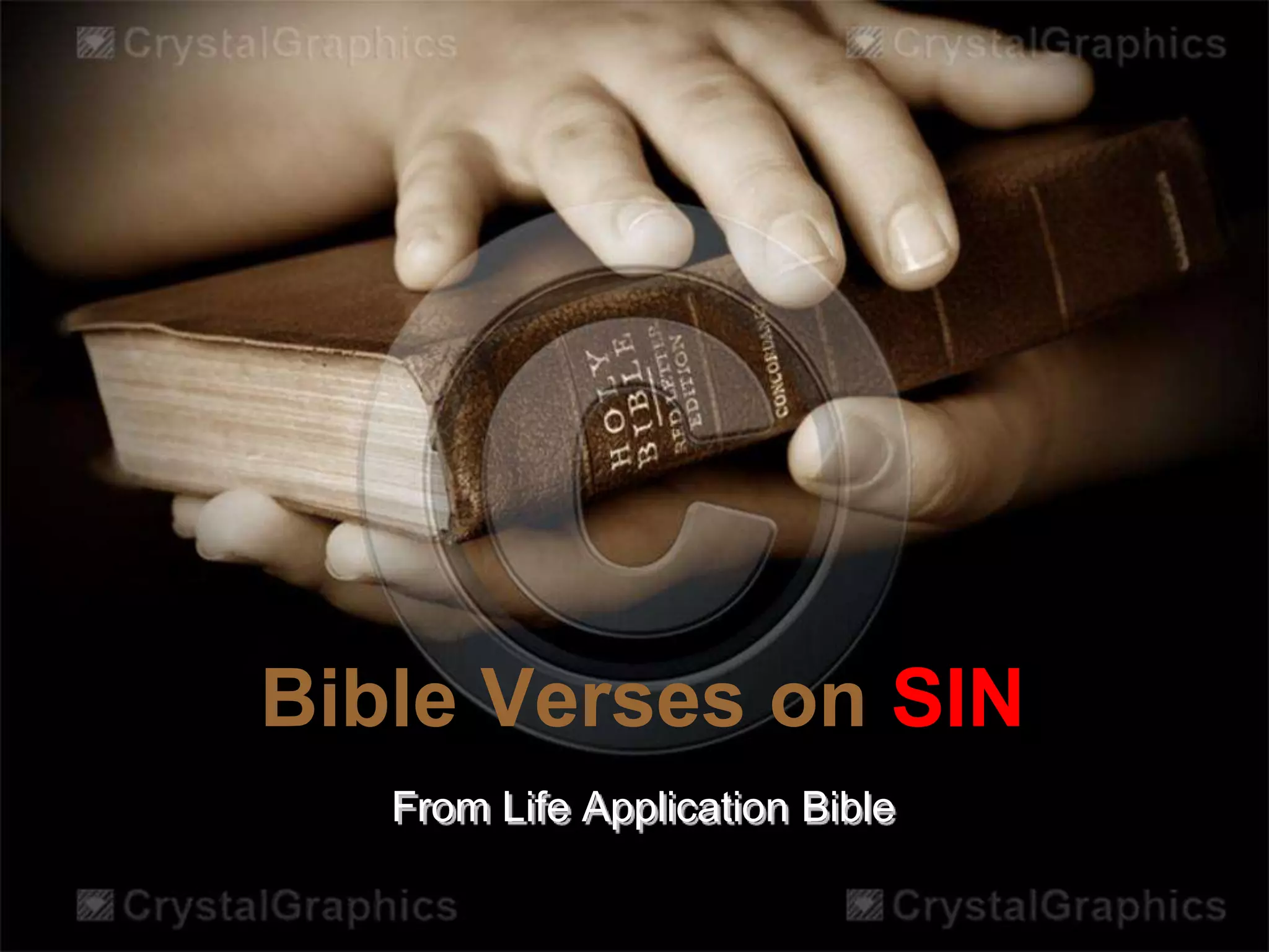 Bible Verses on Sin | PPTX | Christianity | Religion & Spirituality