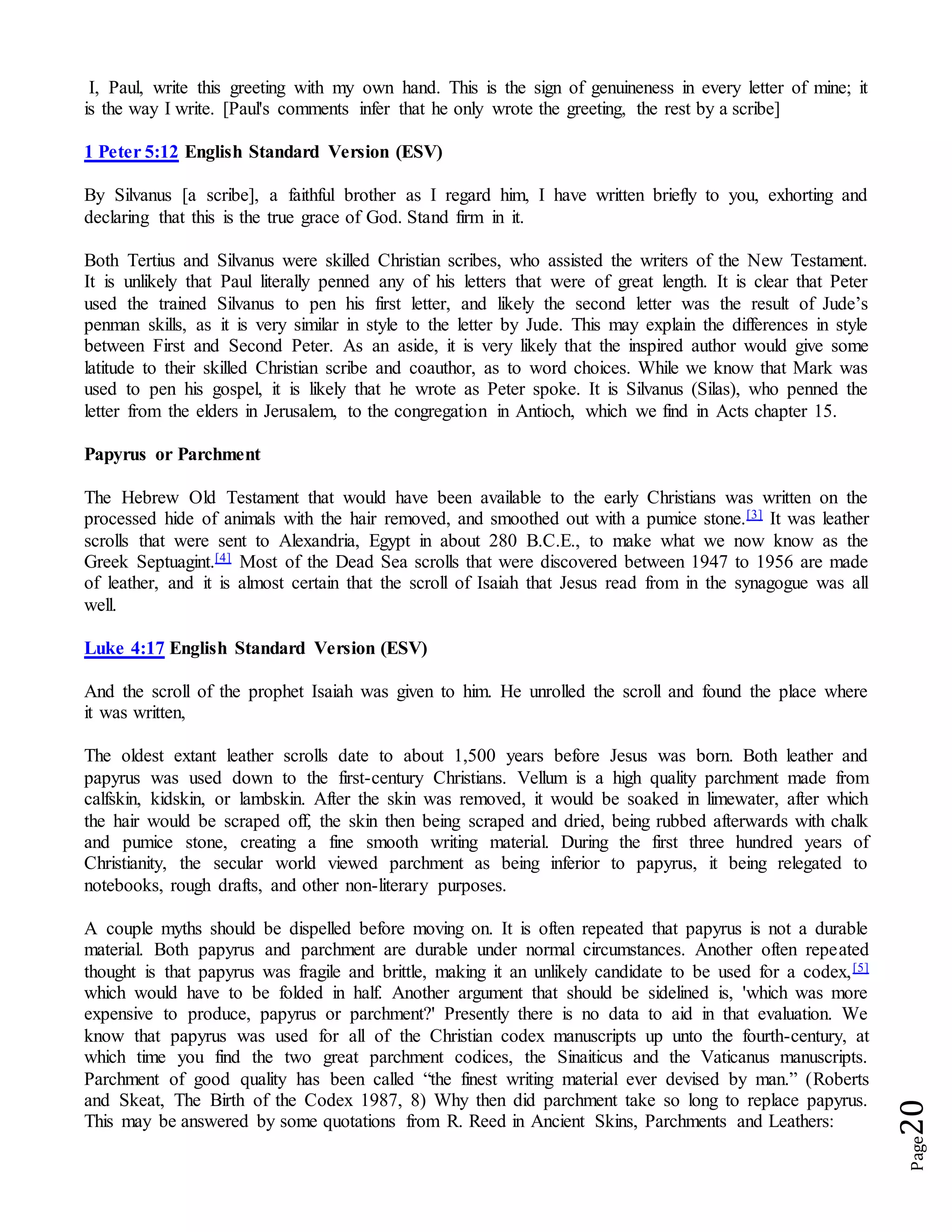 Bible you hold ancient scribes and the word of god | PDF