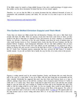 Bible you hold ancient scribes and the word of god | PDF