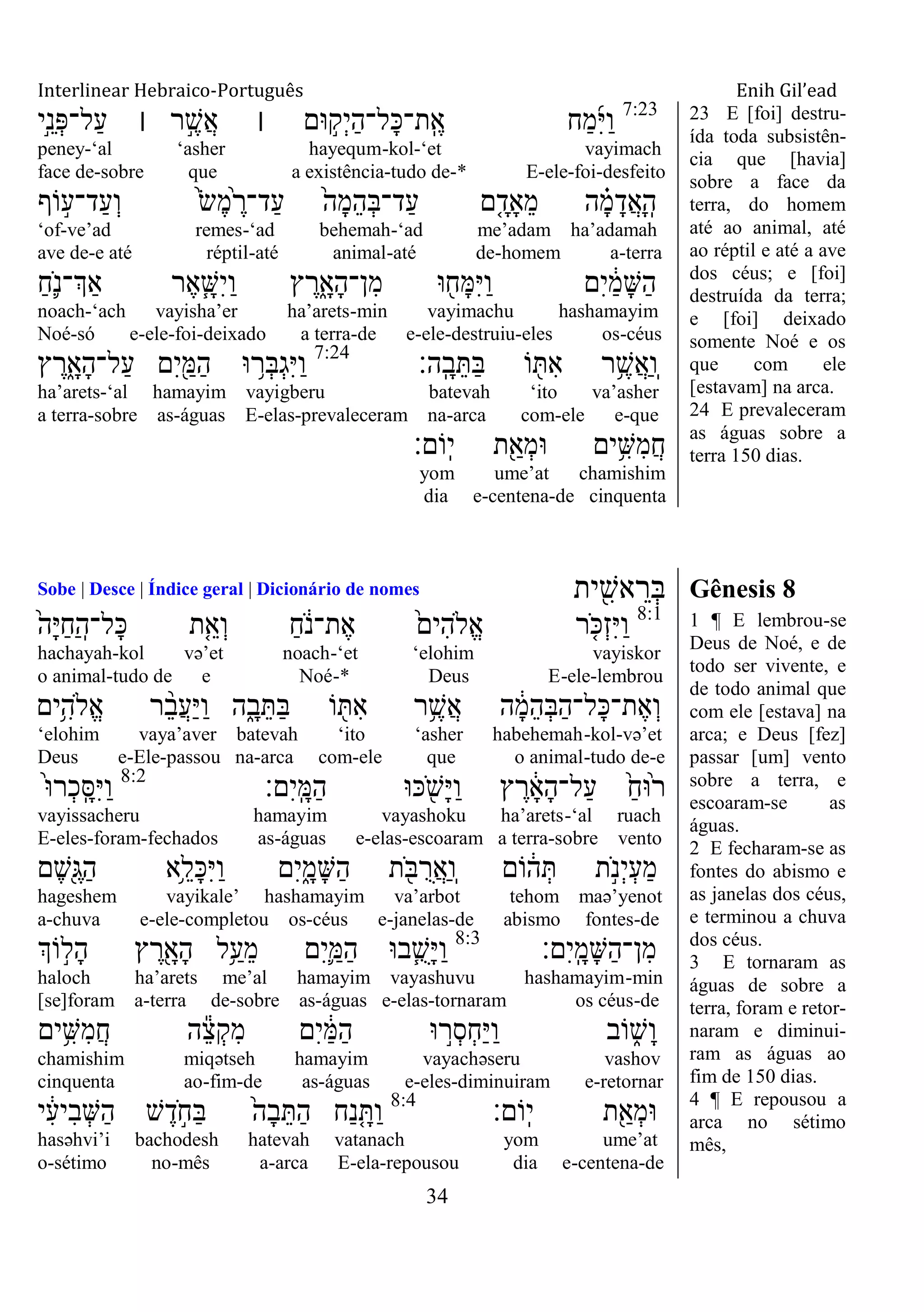 Biblia em hebraico transliterada em Portuguêsr 2a edicao | PDF