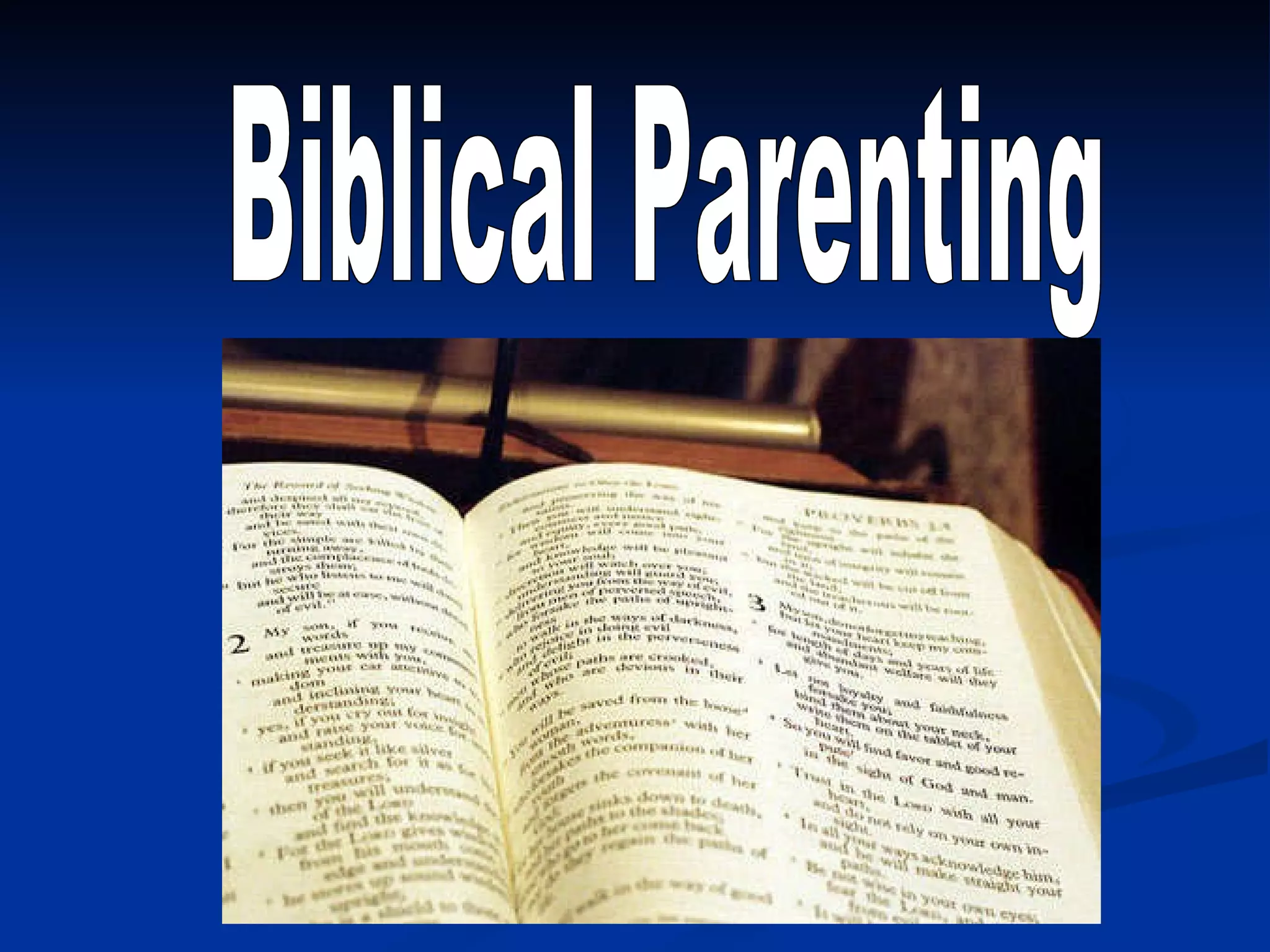Biblical Parenting | PPT