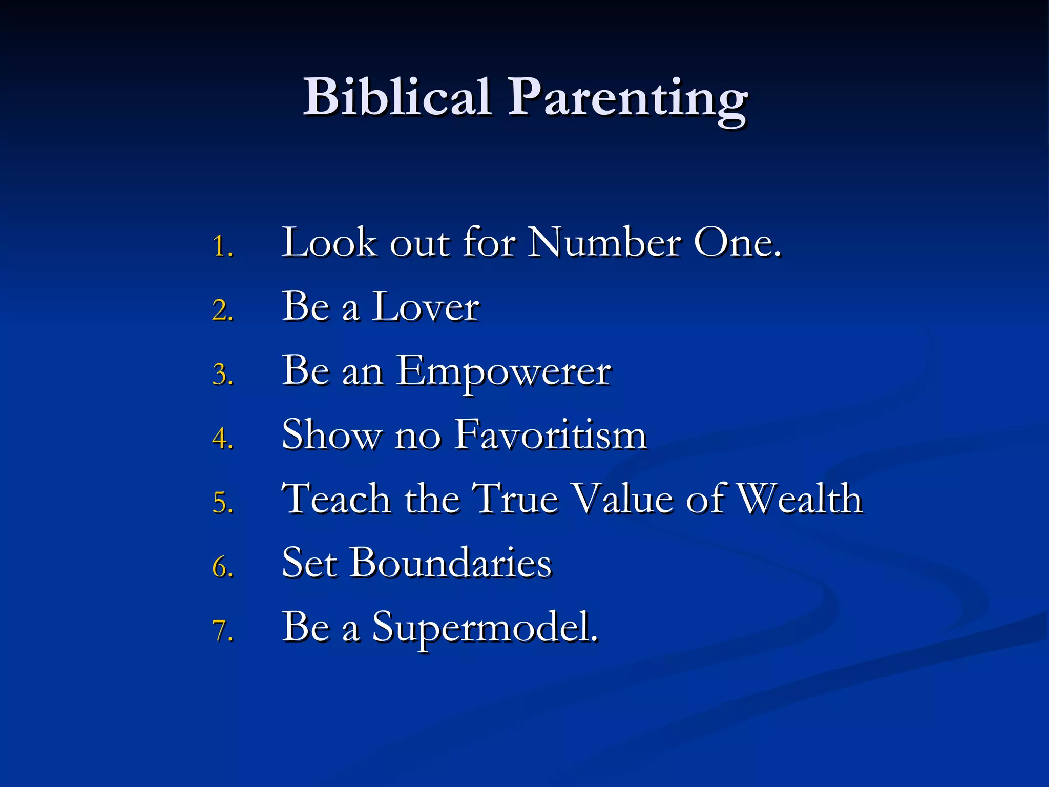 Biblical Parenting | PPT