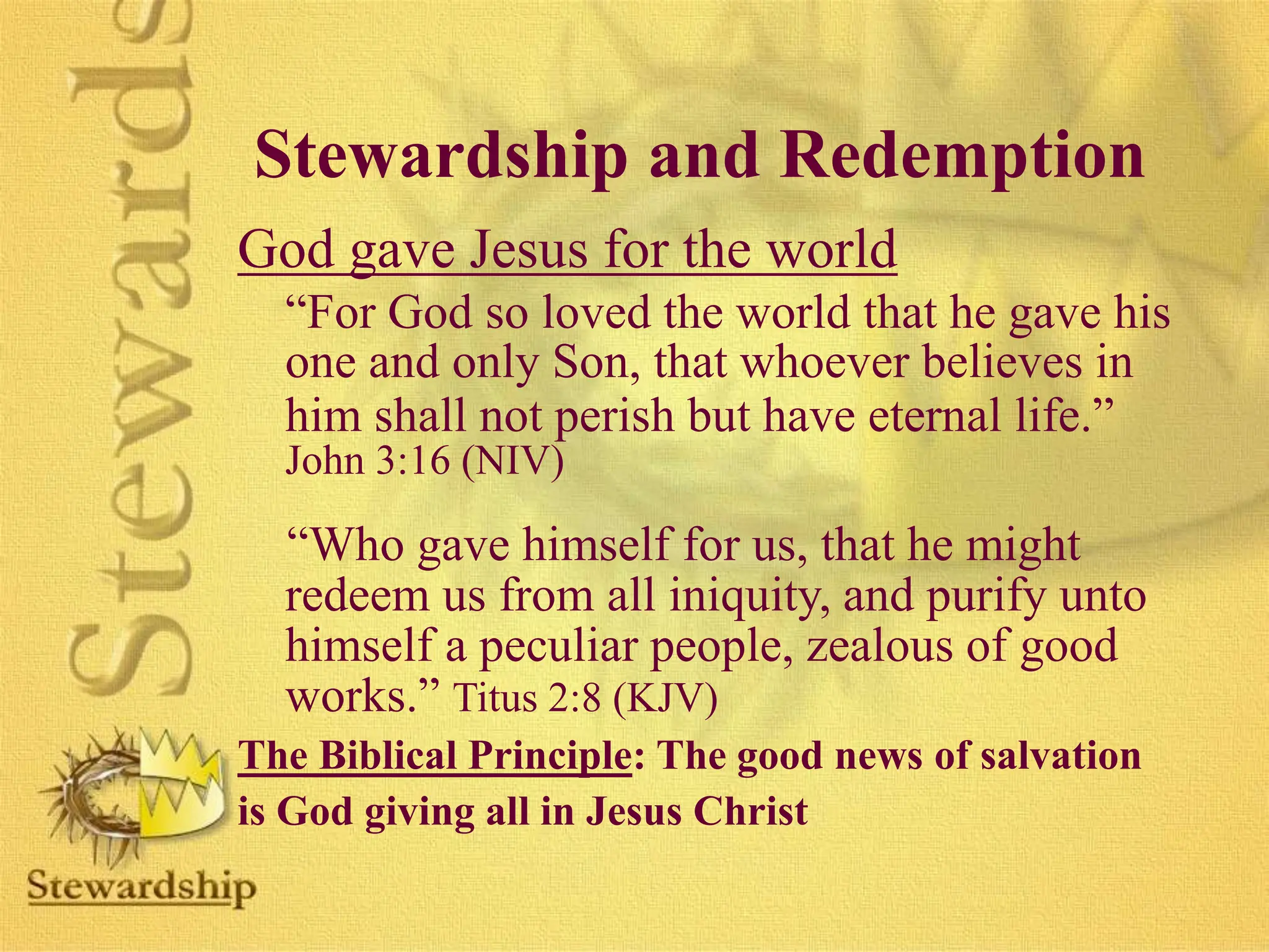 Biblical-Stewardship.pptweqweqweqweqweqewqwe | PPT | Christianity | Religion & Spirituality