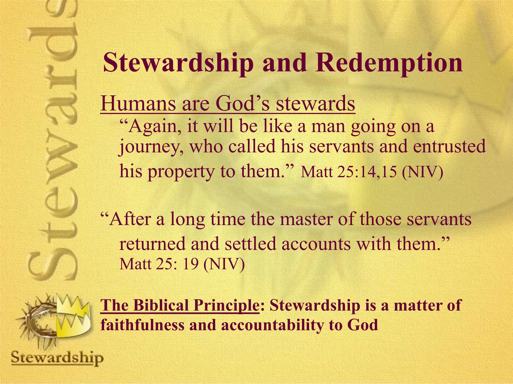 Biblical-Stewardship.pptweqweqweqweqweqewqwe | PPT | Christianity | Religion & Spirituality