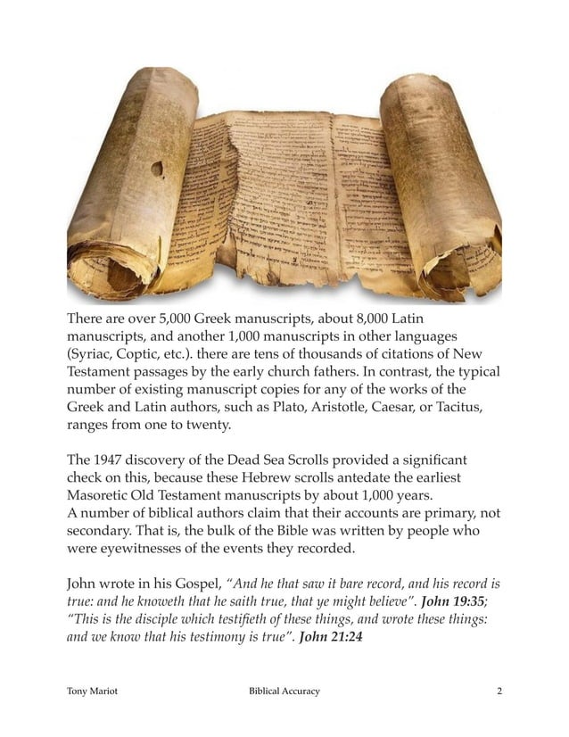 Biblical Accuracy | PDF