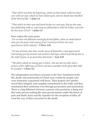 Biblical Accuracy | PDF