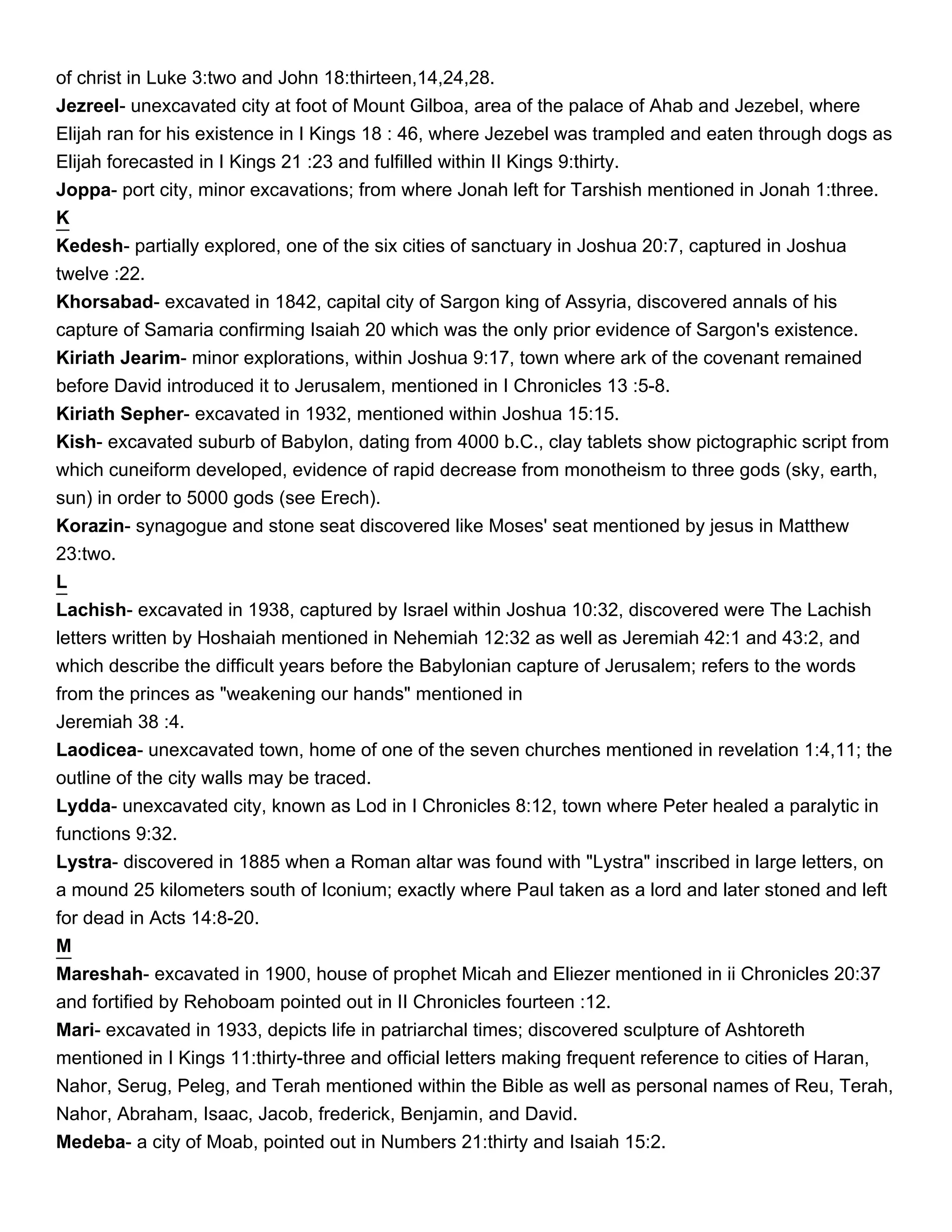 Biblical Archaeology Discoveries | PDF