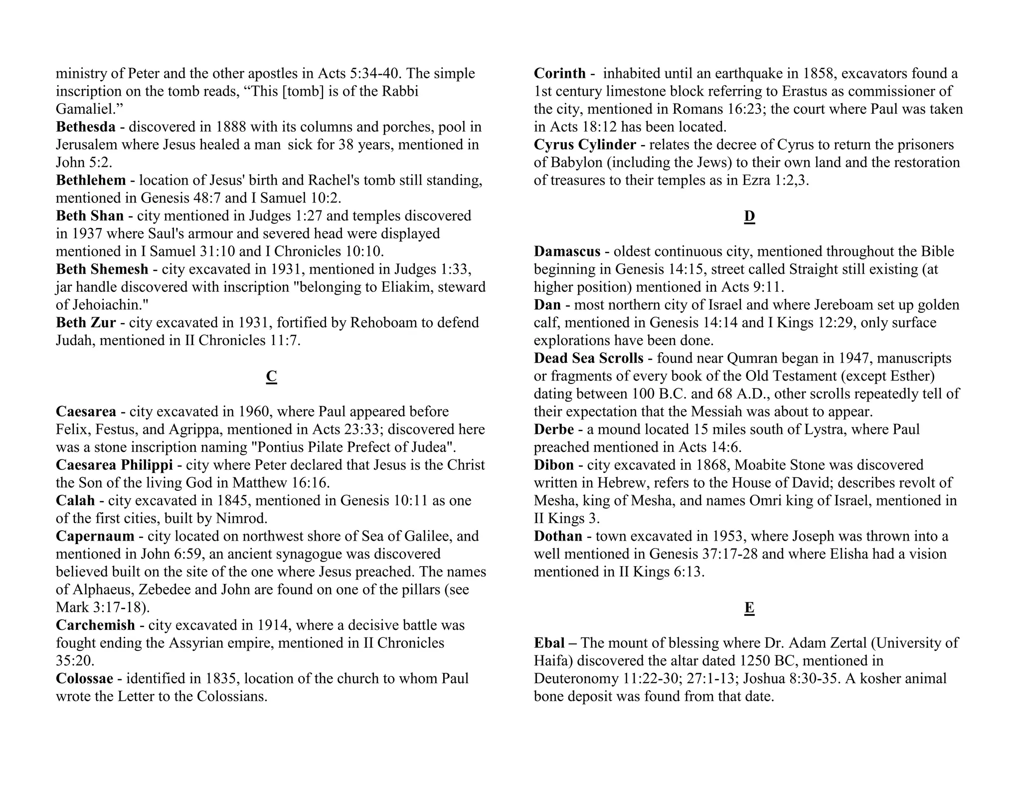 Biblical Archaeology Discoveries | PDF