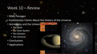 Biblical creationism and real science week 12 | PPT