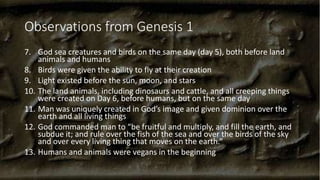 Biblical creationism and real science week 2 | PPTX