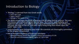 Biblical creationism and real science week 8 | PPT