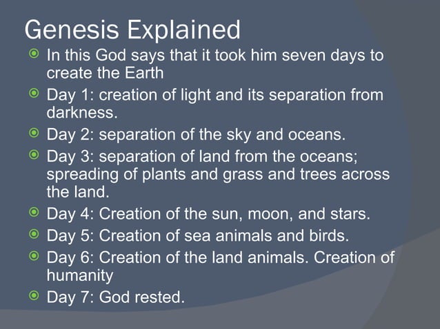 Biblical Creationist Theory | PPT