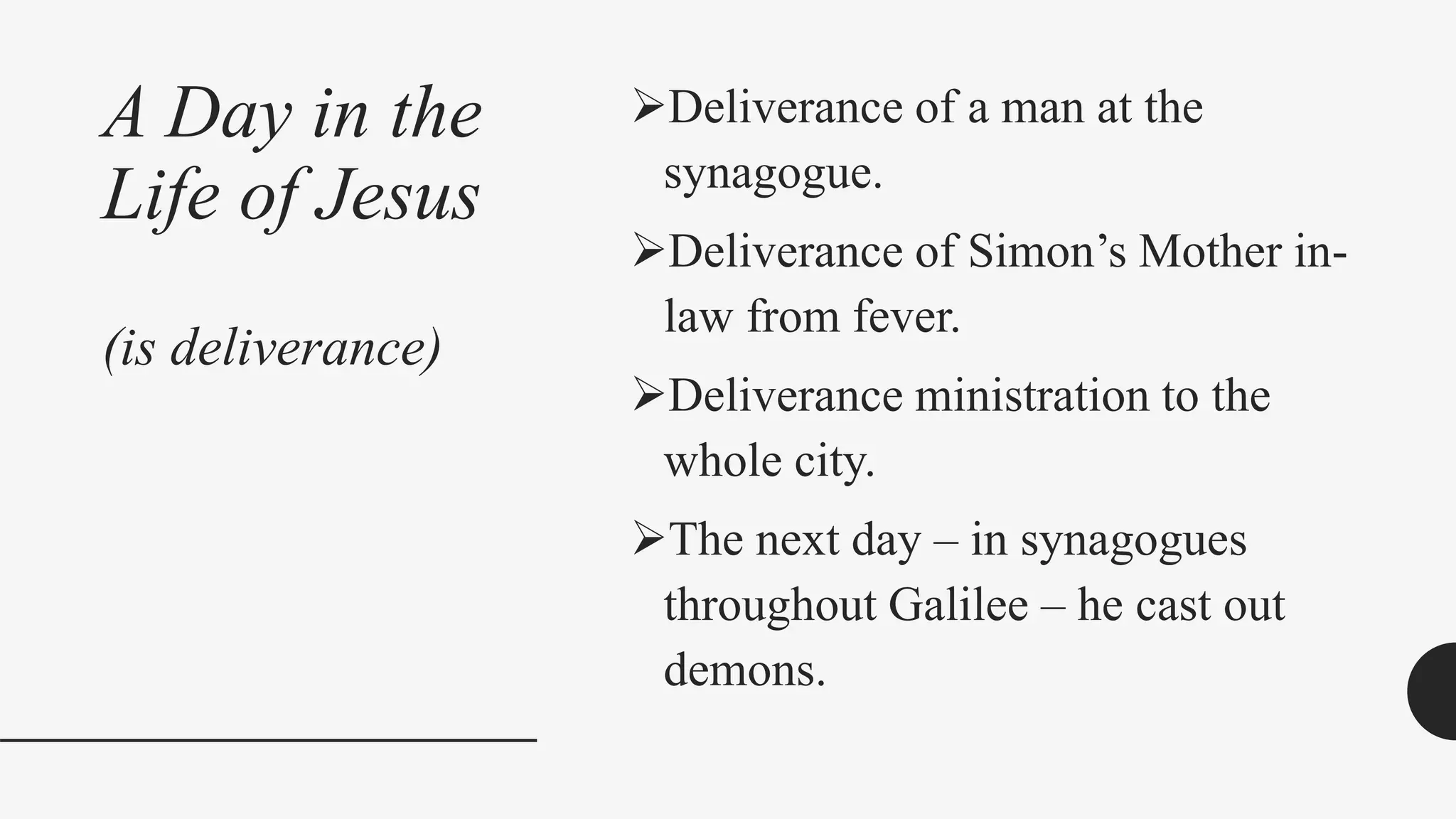 Biblical Deliverance part1 | PPSX