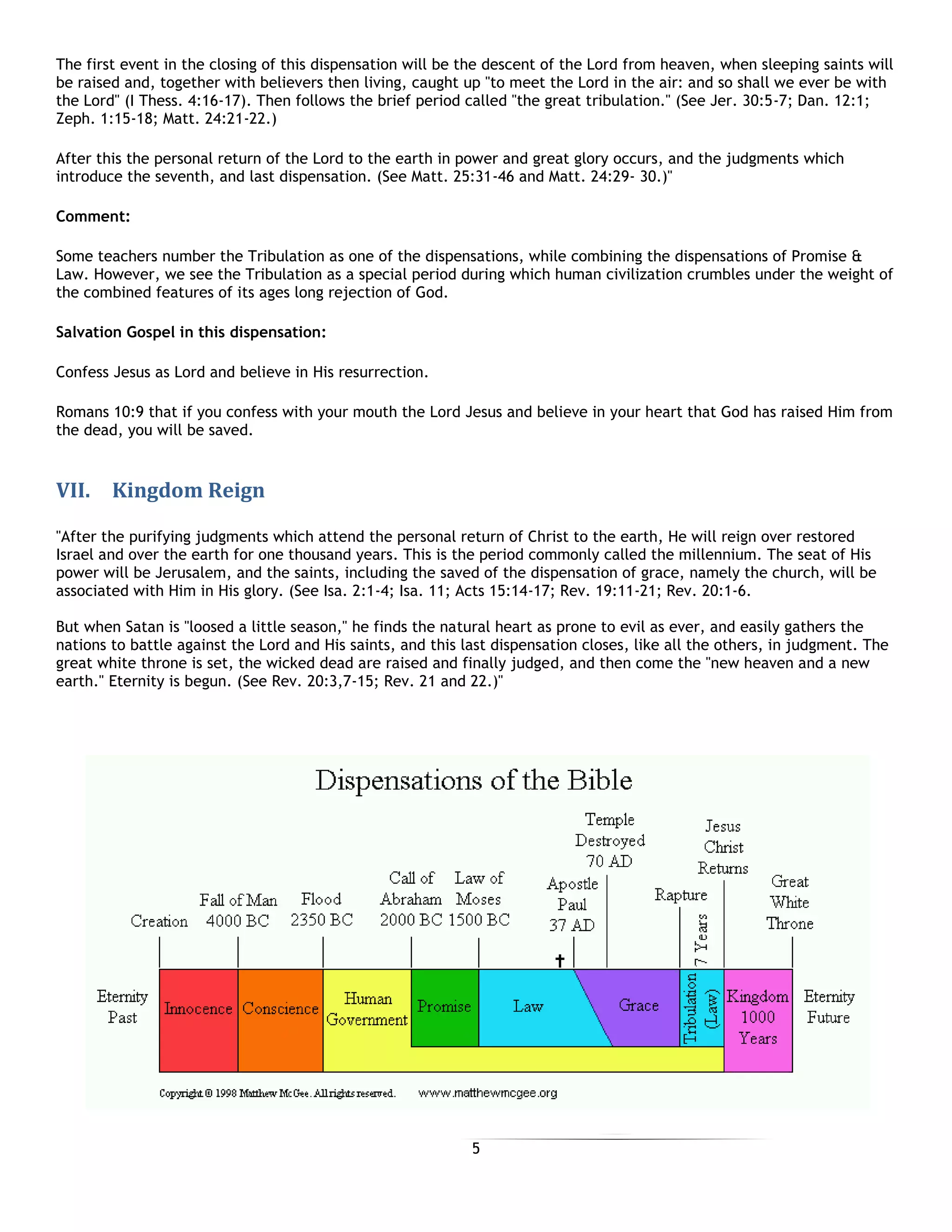 Biblical Dispensations and Covenants | PDF