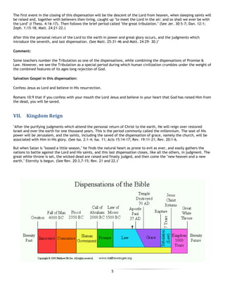 Biblical Dispensations and Covenants | PDF
