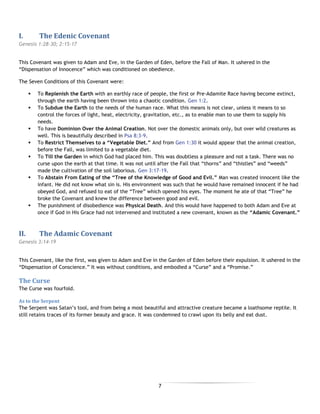 Biblical Dispensations and Covenants | PDF