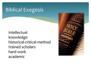 Biblical exegesis for preaching | PPT