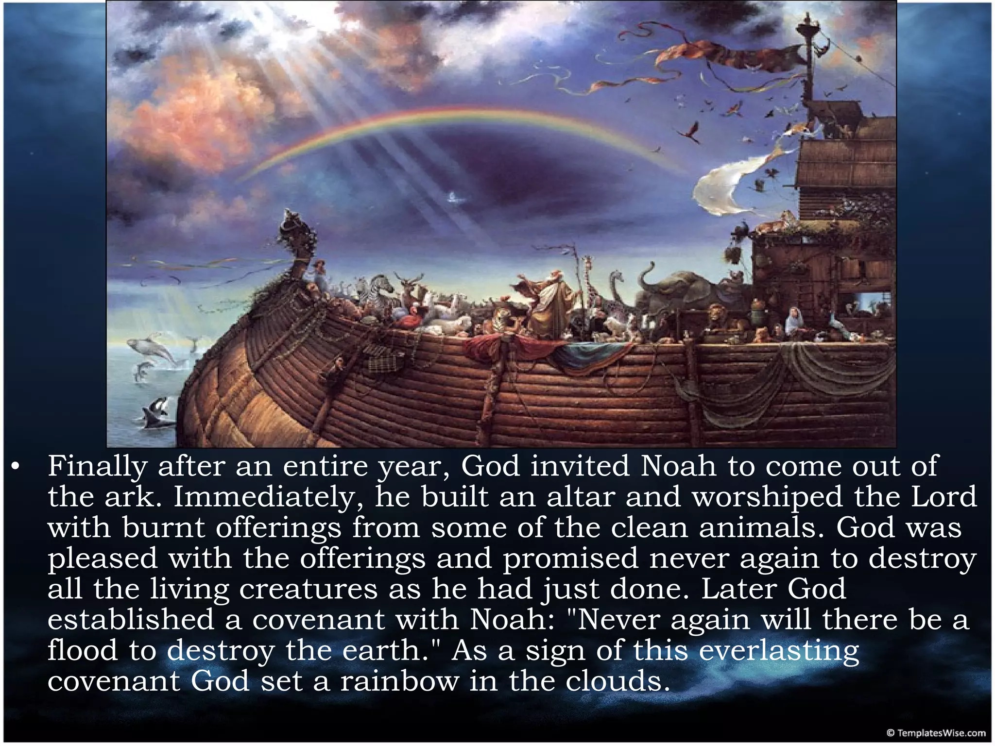 Biblical flood story | PPT
