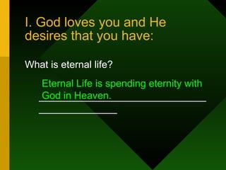 Biblical Foundation 1 (Chapter 1) God's Way to Heaven.ppt