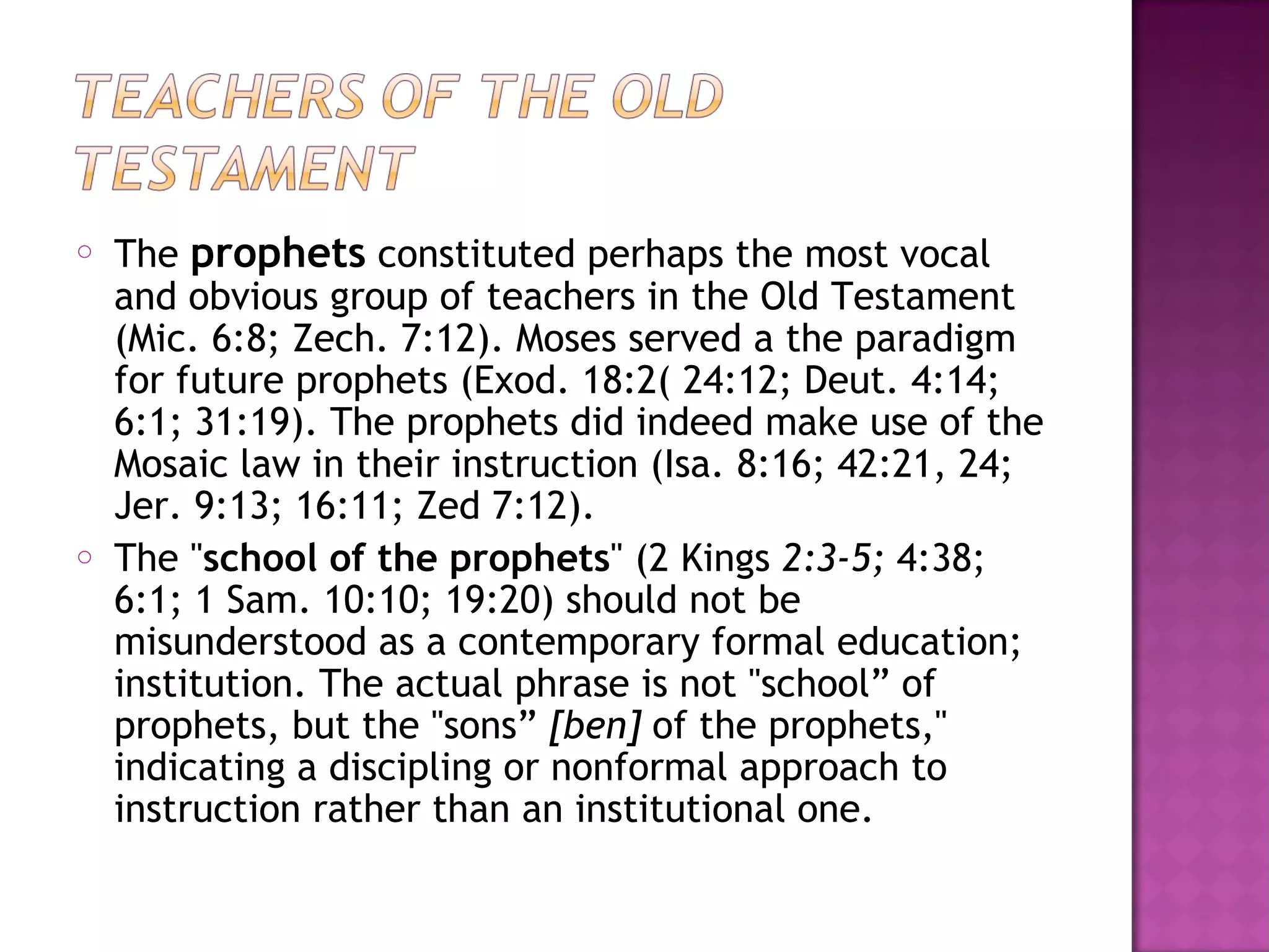 Biblical foundations of christian education (3) | PPT
