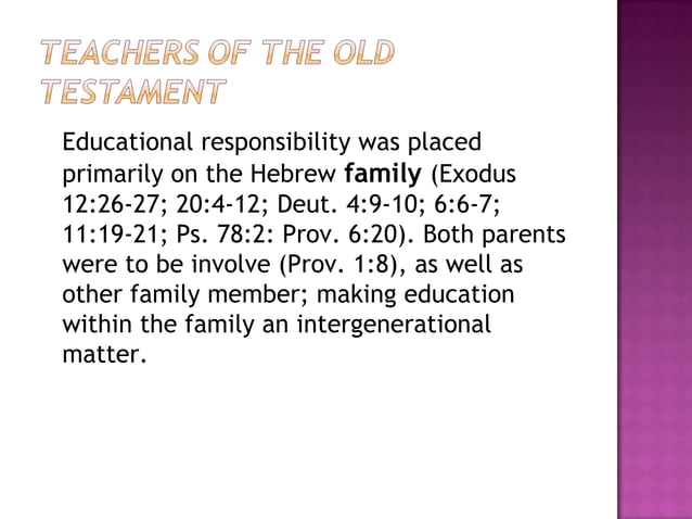 Biblical foundations of christian education (3) | PPT