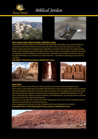 Biblical jordan pilgrimage tour of the holy sites | PDF