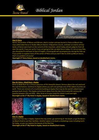 Biblical jordan pilgrimage tour of the holy sites | PDF